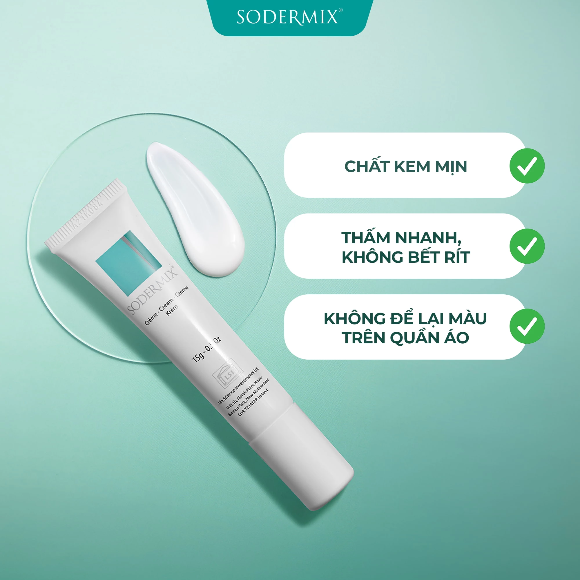 Kem bôi da SODERMIX® - Nhập khẩu nguyên hộp từ Pháp